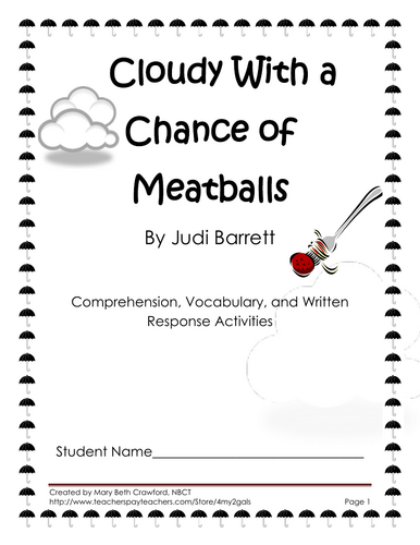 Cloudy With a Chance of Meatballs(pptx) | Teaching Resources