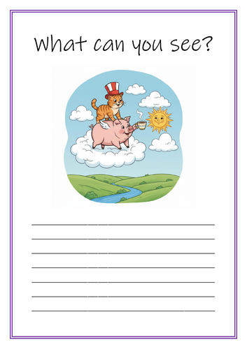 What can you see? CVC word sentence writing. | Teaching Resources
