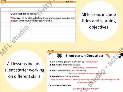 KS3 Spanish - los trabajos (jobs) | Teaching Resources