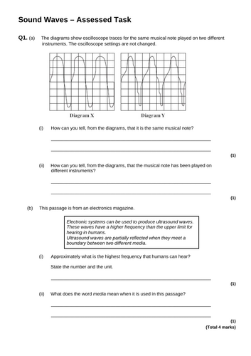 AQA GCSE Physics P6 – Sound Waves Lesson | Pitch, Frequency ...