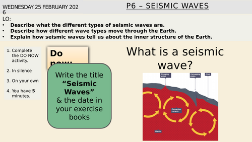 AQA GCSE Physics P6 – Seismic Waves Lesson | P Waves, S Waves & Earth ...