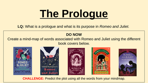 KS3 Romeo and Juliet - Prologue Lessons | Teaching Resources