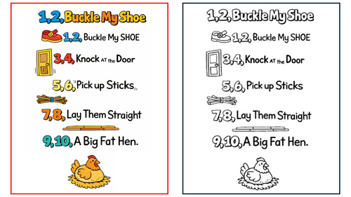 1,2, Buckle my Shoe Rhyme and Activities | Teaching Resources