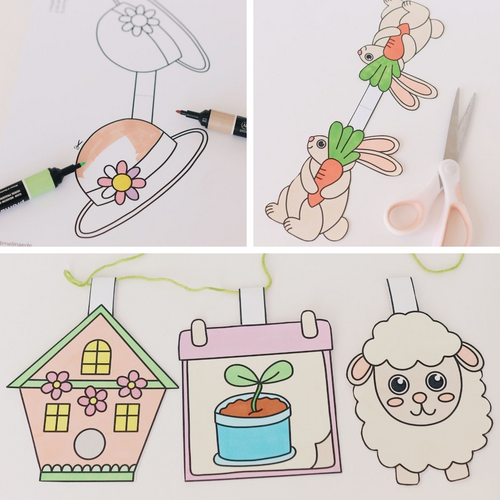 Printable Spring Garland - Craft for Kids | Teaching Resources