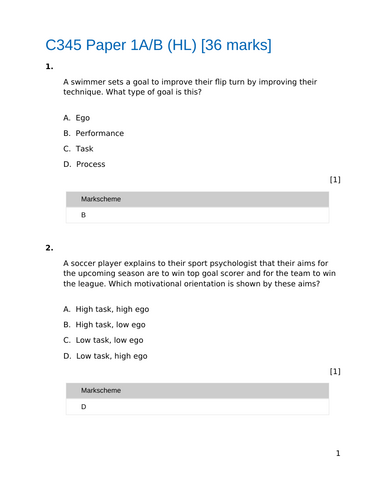 IB Sports, Exercise & Health Science (SEHS) 2026: Official Question ...