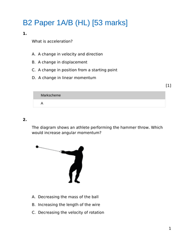 IB Sports, Exercise & Health Science (SEHS) 2026: Official Question ...
