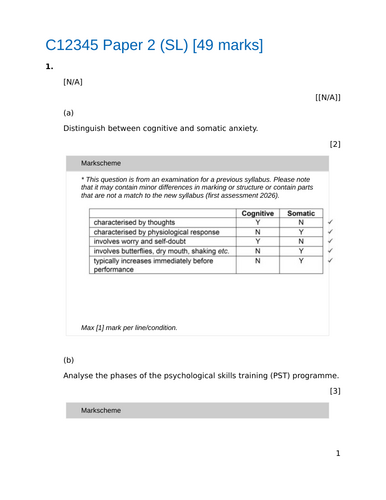 IB Sports, Exercise & Health Science (SEHS) 2026: Official Question ...