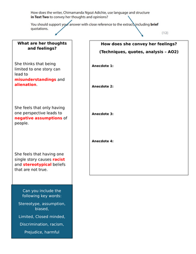Pearson Edexcel IGCSE English Language Anthology Q4 Revision | Teaching ...