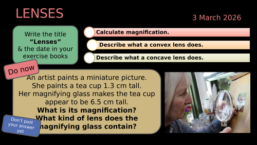 AQA GCSE Physics: Lenses | Convex, Concave & Principal Focus | Teaching ...