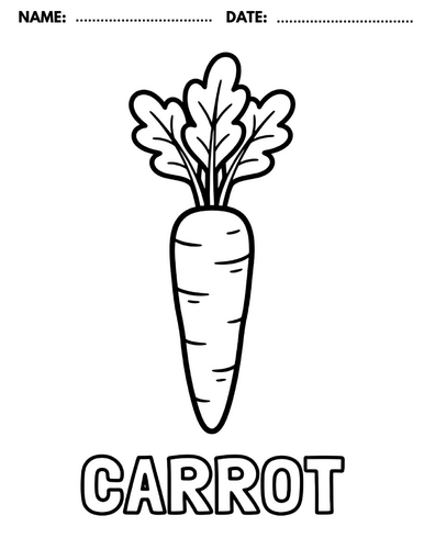 Vegetables Coloring Pages for Preschool & Kindergarten | Teaching Resources