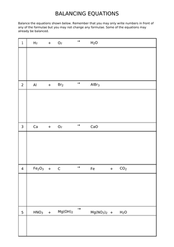 Conservation of Mass & Balancing Equations - AQA GCSE Chemistry (4.3.1 ...