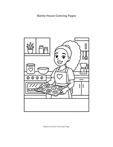 40 Barbie House Coloring Pages (PDF Printable) – Cute Dreamhouse ...