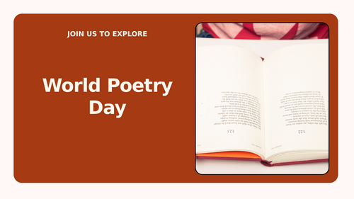 World Poetry Day Assembly PowerPoint | Celebrating Poetry & Creative ...