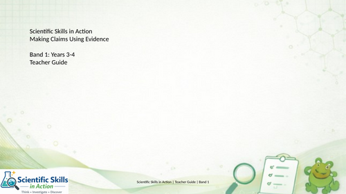 Making Claims and Using Evidence (KS2 Science Skills):Investigate Like ...