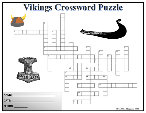The Vikings Crossword & Vocabulary Quiz | Teaching Resources
