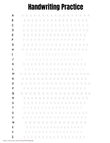 Handwriting Practice Worksheets | Alphabet, Words & Number Tracing (15 ...