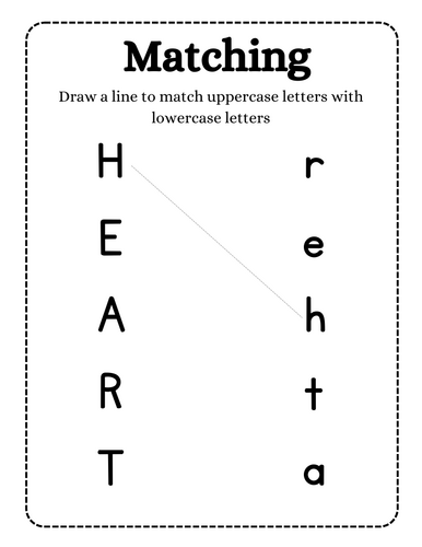 Alphabet Matching Worksheets | Uppercase & Lowercase Letter Match ...