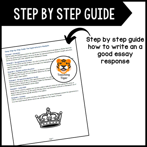 GCSE Macbeth – The Supernatural Exam Question Pack (AQA) | Model Essays ...