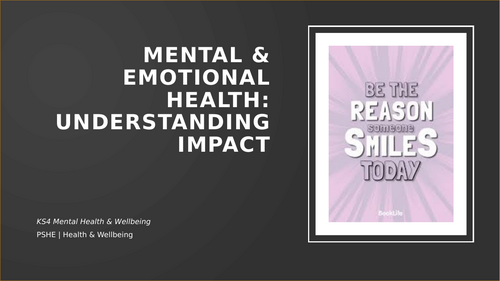 Mental Health and Wellbeing PSHE KS4 | Teaching Resources