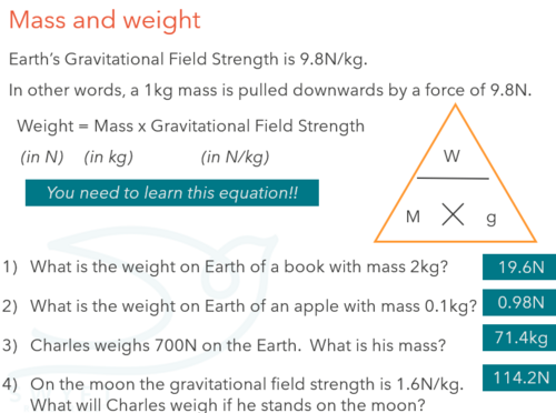 NEW WJEC (2026) GCSE Science - Weight and terminal velocity | Teaching ...