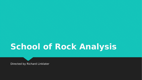 School of Rock PPT & Quotes Junior Cycle Film | Teaching Resources