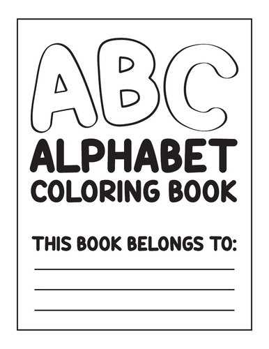 Alphabet Coloring Book A–Z | ABC Letter Coloring Pages for Preschool ...