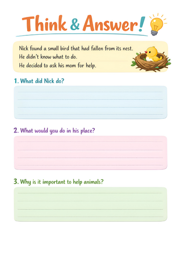 Social Emotional Learning Worksheets for Kids | Critical Thinking ...