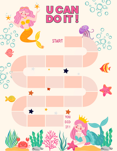 Mermaid Reward Chart Printable | Kids Behavior & Motivation Chart ...