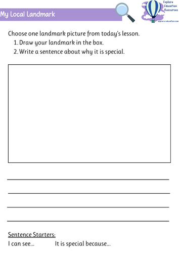 Local Landmarks Describing Special Places - KS1 Geography Lesson ...