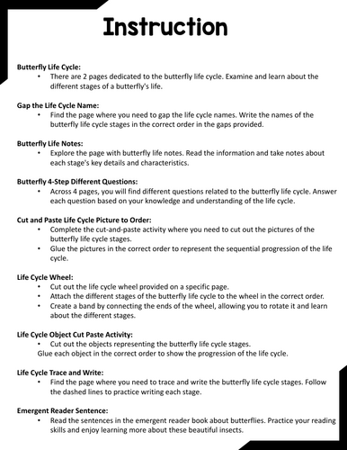Butterfly Life Cycle Worksheets & Craft | Science Activities for Kids ...