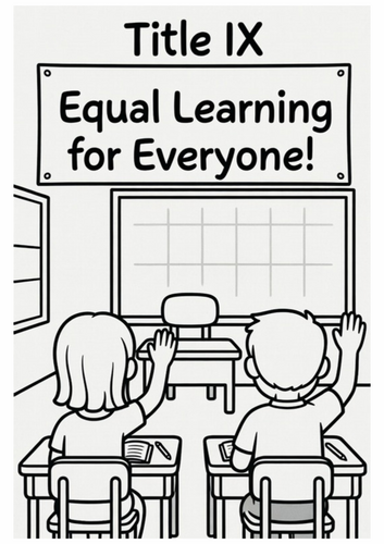 Gender Equality Classroom Coloring Pages: Title IX for Kids | NO PREP ...