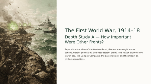 Cambridge iGCSE History - 3. How important were other fronts ...