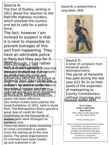 Development of the Police (Crime Punishment) | Teaching Resources