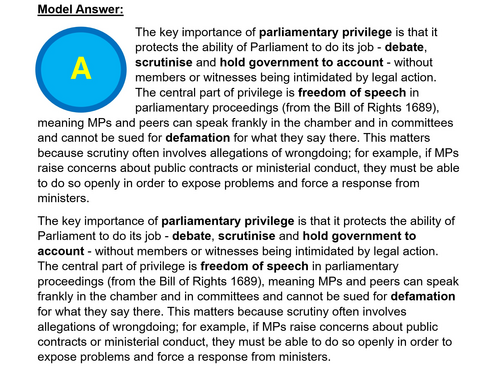 WJEC AS/A Level Politics Model Answers - Full Papers - Paper 1 - 2024 ...