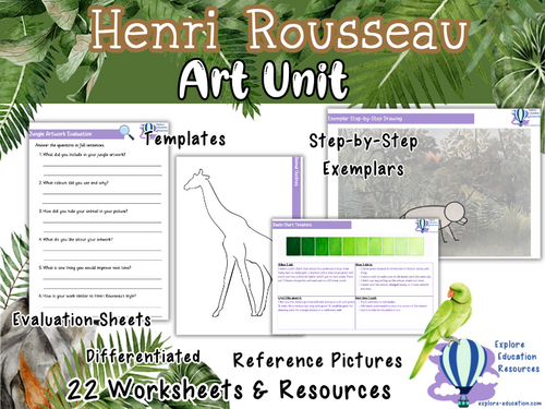 KS1 Henri Rousseau Art Unit - 6 Outstanding Lessons | Teaching Resources