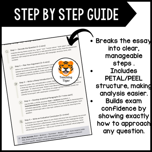 Jekyll and Hyde GCSE Good vs Evil Exam Pack: Grade 5–9 Model Essays ...