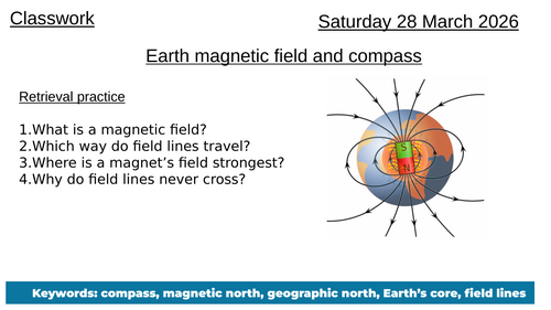 KS3 Earths magnetic field and compass full lesson | Teaching Resources