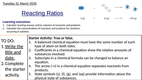 BUNDLE R2.1 How Much? The Amount of Chemical Change (IBDP Chemistry ...