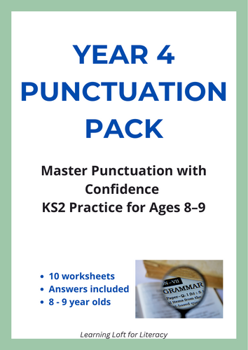 Year 4 Punctuation Worksheets | KS2 English | Capital Letters ...