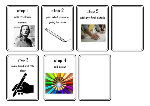 KS2 Album Cover Art Lesson | No Mess Art | Teaching Resources