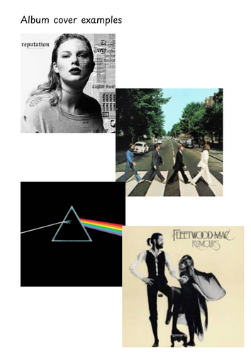 KS2 Album Cover Art Lesson | No Mess Art | Teaching Resources