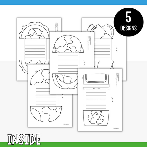 Earth Day Writing Templates - Foldable Craft for Kids | Teaching Resources