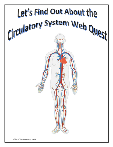 Circulatory System Webquest | Editable Digital Science Activity ...