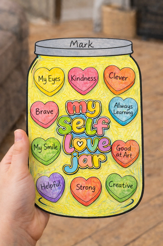 Love Jar Craft | Self Love Activity | Valentine Writing | Growth ...