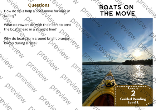 Guided Reading Level L - Boats on the Move (with Lesson Plan ...