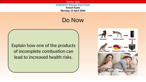 IB Chemistry (2025) R1.3 Energy From Fuels | Teaching Resources