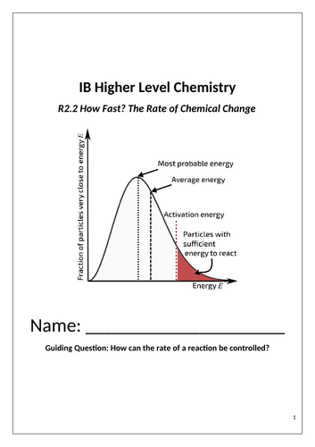 IB Chemistry (2025) R2 - How Much, How Fast and How Far | Teaching ...