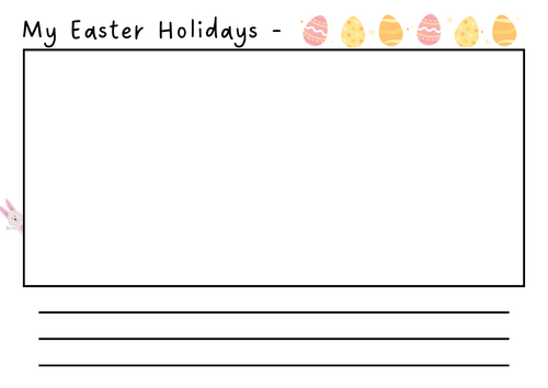 Easter Holidays Writing prompt EYFS/KS1 | Teaching Resources