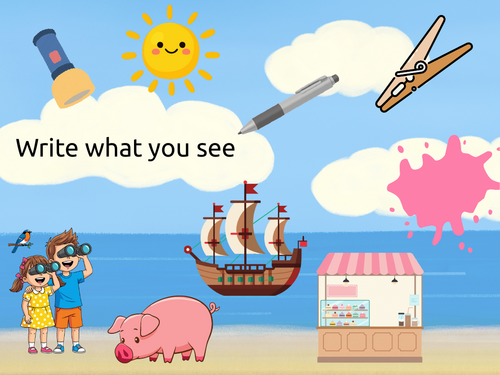 Write what you see - Literacy starters for EYFS and Year 1 ( 5 days ...