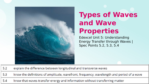 IGCSE Physics: Types of Waves & Wave Properties | Edexcel Modular ...